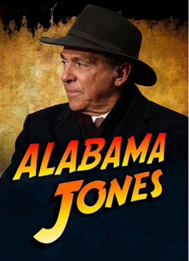 Alabama Jones Sticker - Nick Saban VS Shane Gillis – Carrcolabels.com